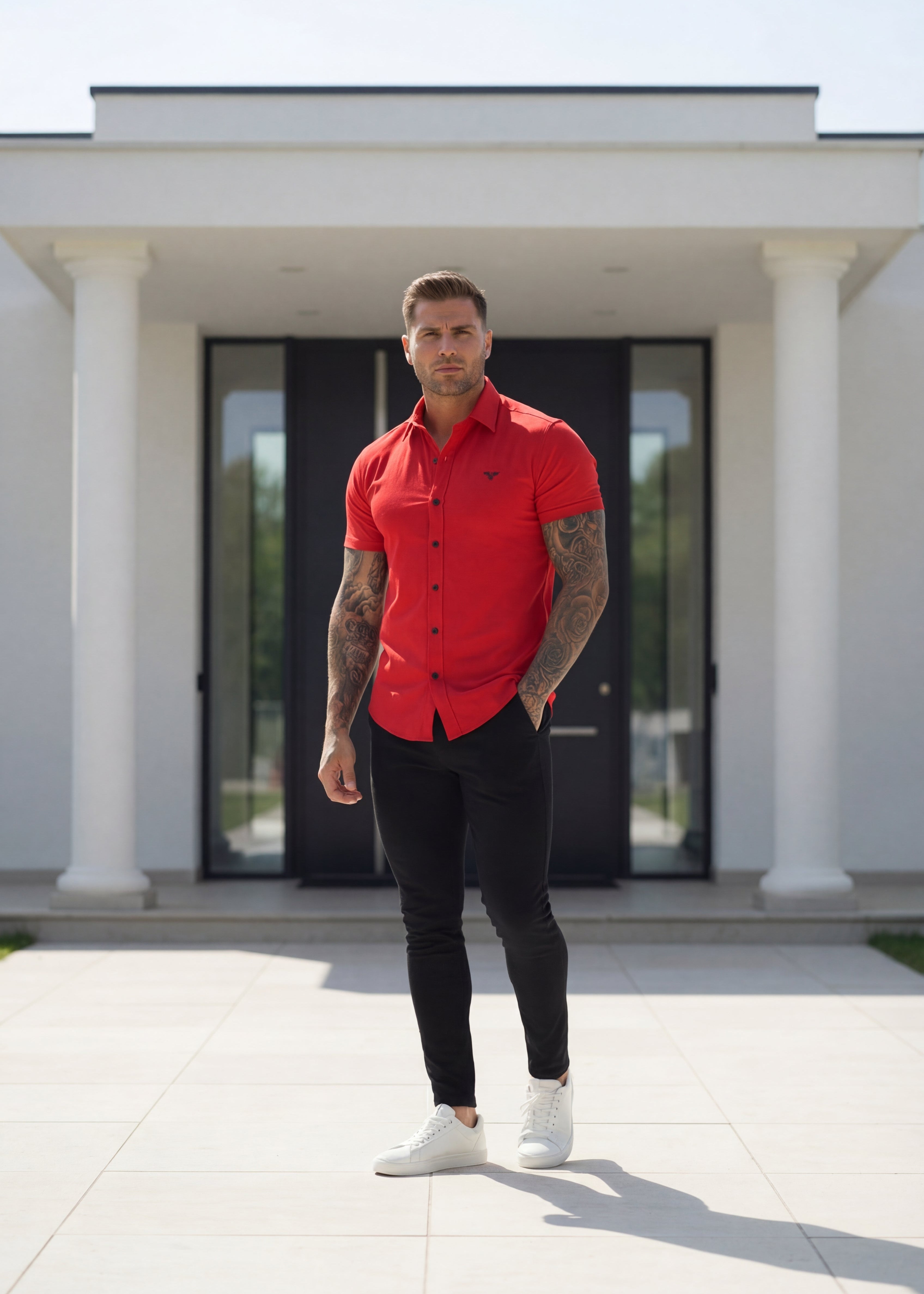 The Rapallo | Short Sleeve Muscle Fit Shirt | Guillo Clothing